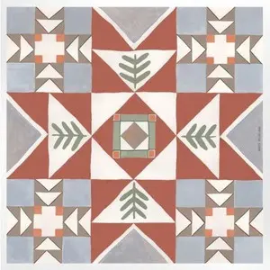 MATTY MILLER STUDIO 100% Silk Scarf Heirloomfolk Quilt Pattern - 35 X 35"